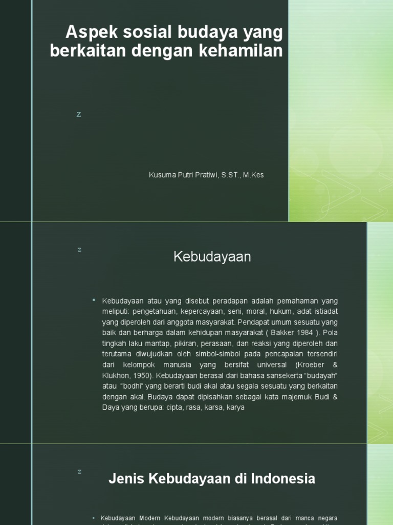 Aspek Sosial Budaya Kehamilan | PDF