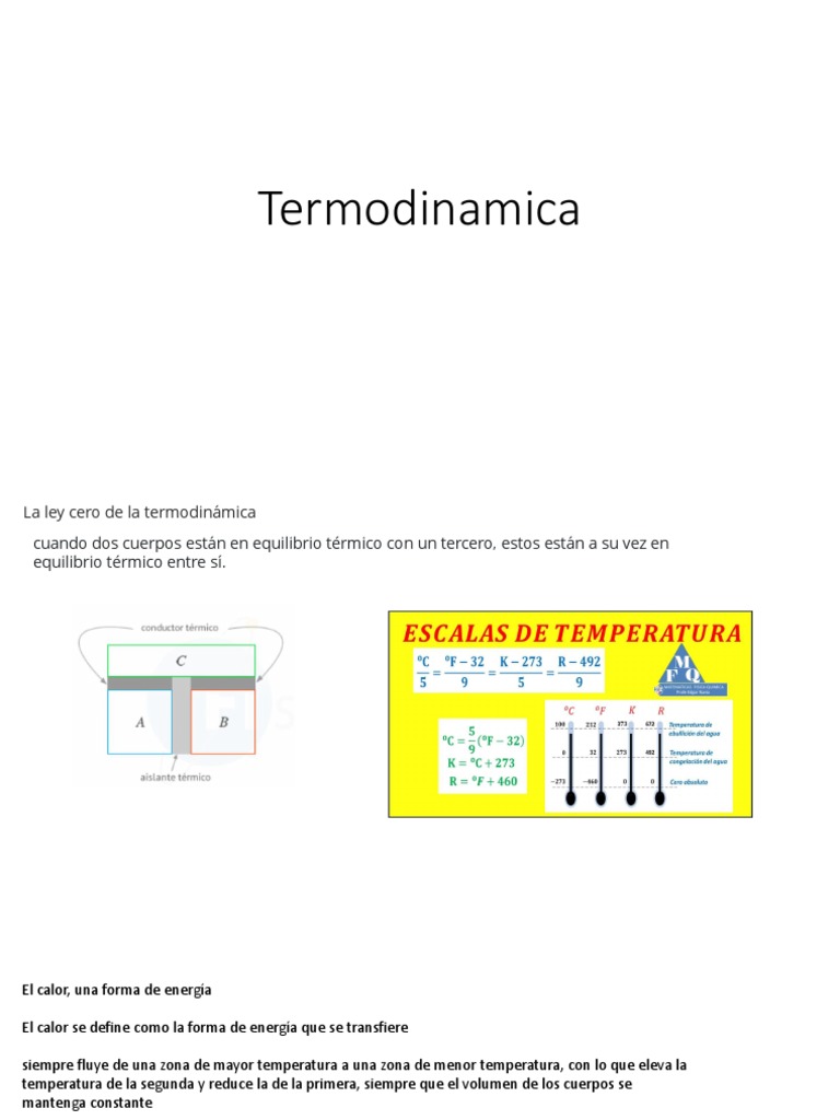 Termodinamica | PDF | Calor | Temperatura