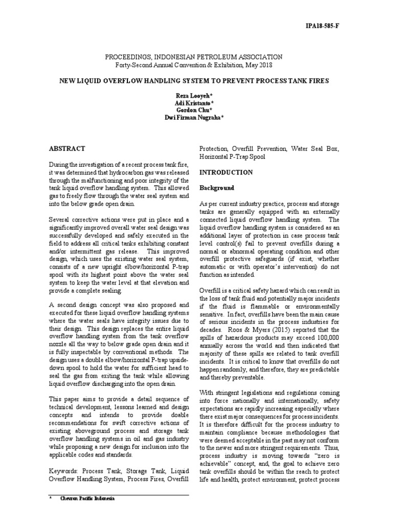 04.new Liquid Overflow Handling System To Prevent Process Tank Fires ...