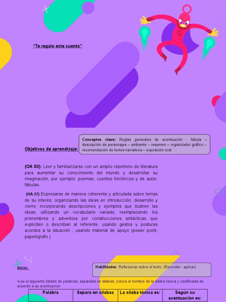 Oa 27 Nivel 2 PPT1 | PDF | Palabra | Cognición