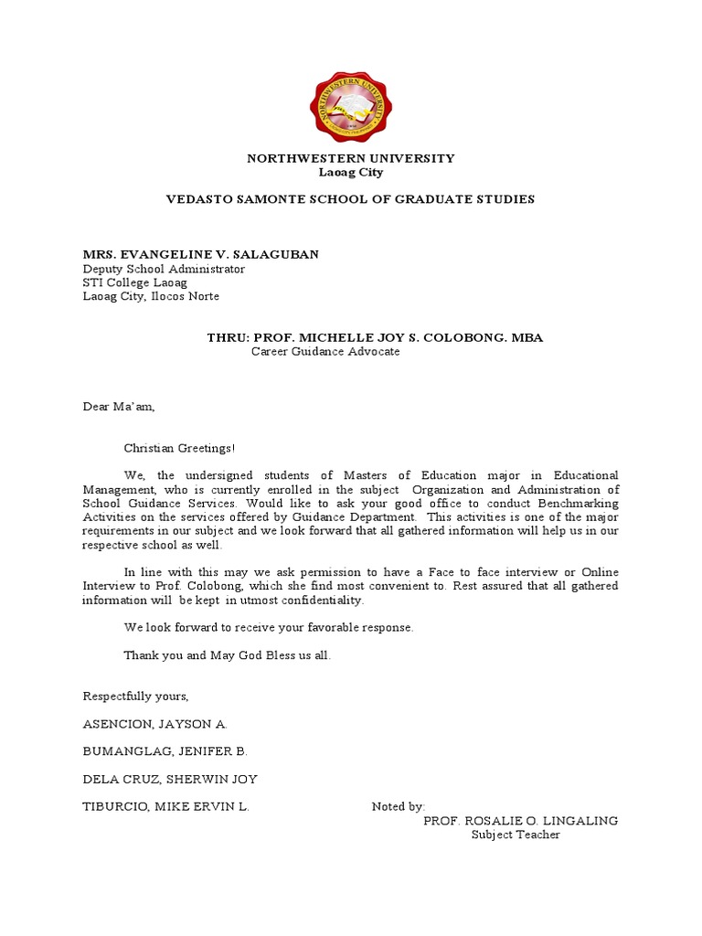 Letter Benchmarking | PDF