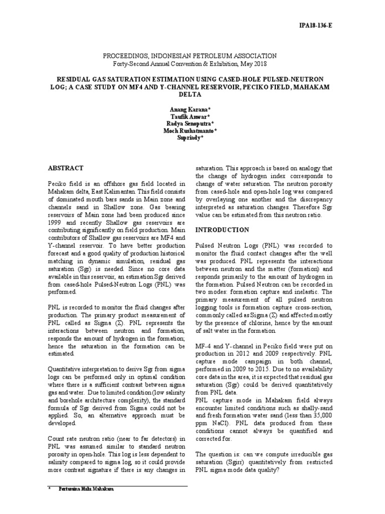 04.residual Gas Saturation Estimation Using Cased-Hole Pulsed-Neutron ...