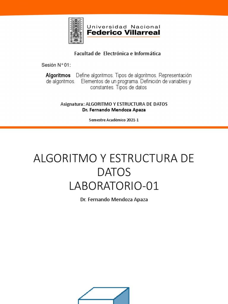 Algorit y Estruc Datos Lab Sesion 01 | PDF