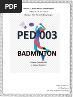 Badminton Sports Project | PDF | Racquet Sports | Athletic Sports