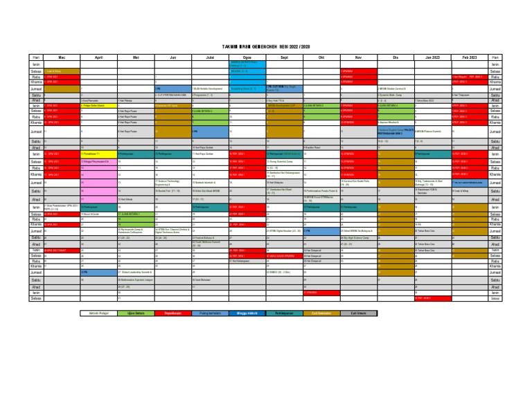 Takwim MRSM Gemencheh 2022-2023 | PDF