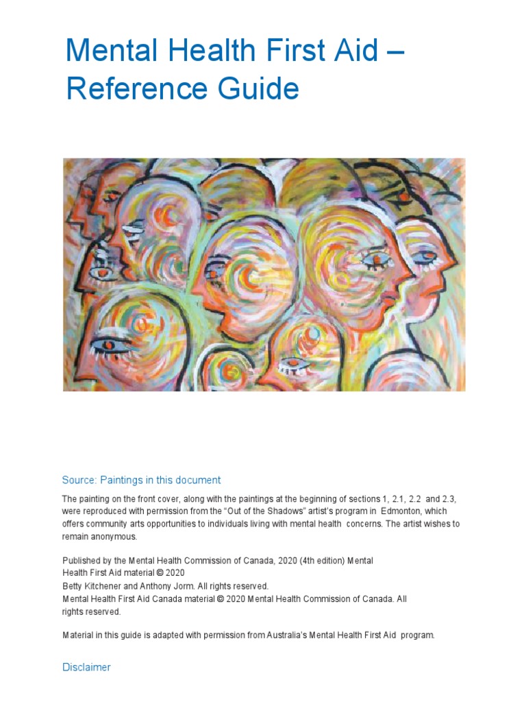 Mental Health First Aid | Download Free PDF | Mental Disorder | Substance Use Disorder