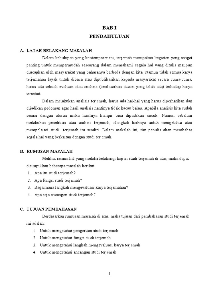 Makalah Teori Terjemah | PDF