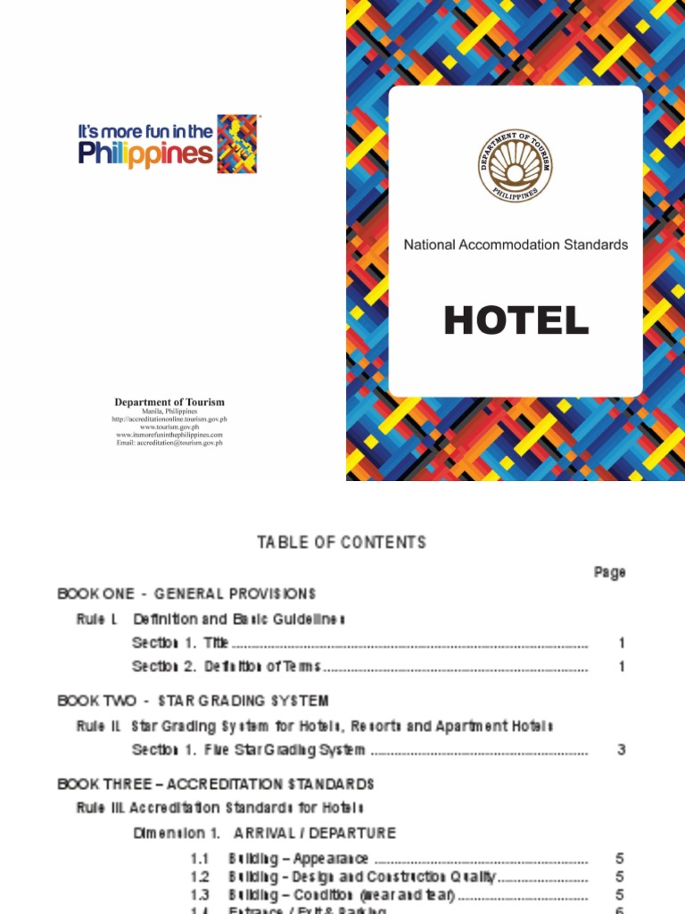 National_Accommodation_Standards_for_Hot | PDF | Bedroom | Bathroom