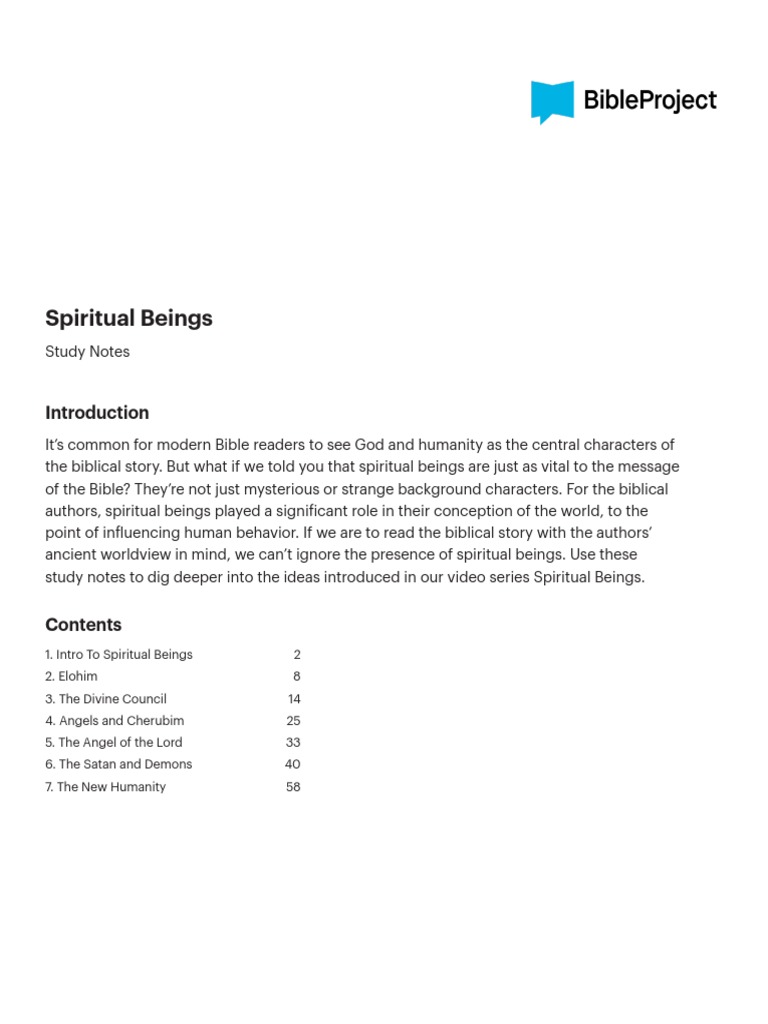 Understanding Spiritual Beings: An Introduction to the Role of Angels ...