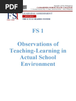 FS 1 Learning Episode 2 | PDF | Learning | Teachers