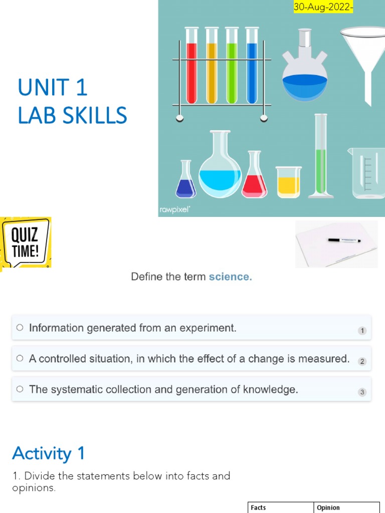 Lesson Five - Lab Skills Test | PDF