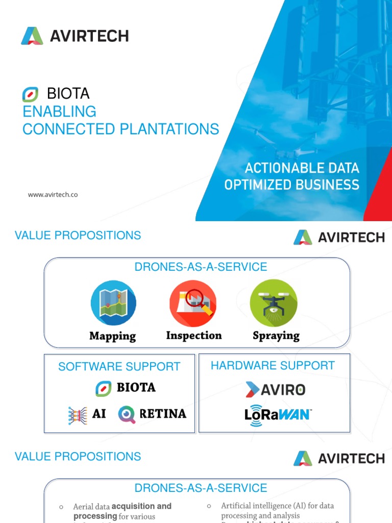 Avirtech-Biota Solutions For Connected Plantations-003a | PDF ...