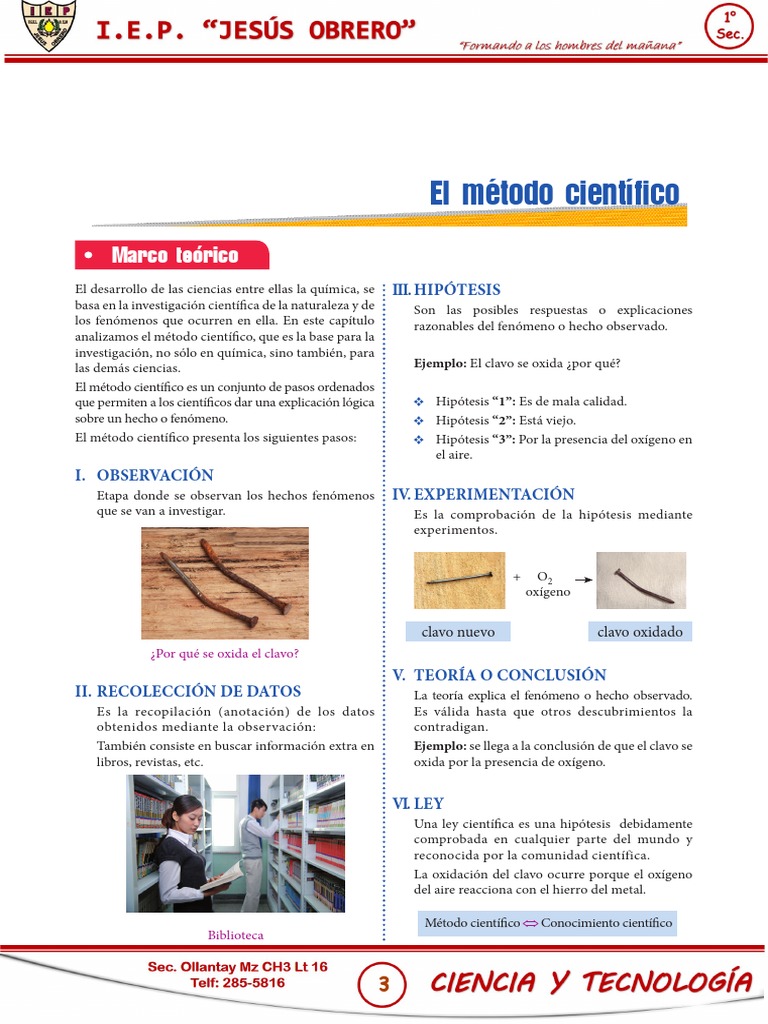 Ct 1 Método Científico Pdf Método Científico Teoría
