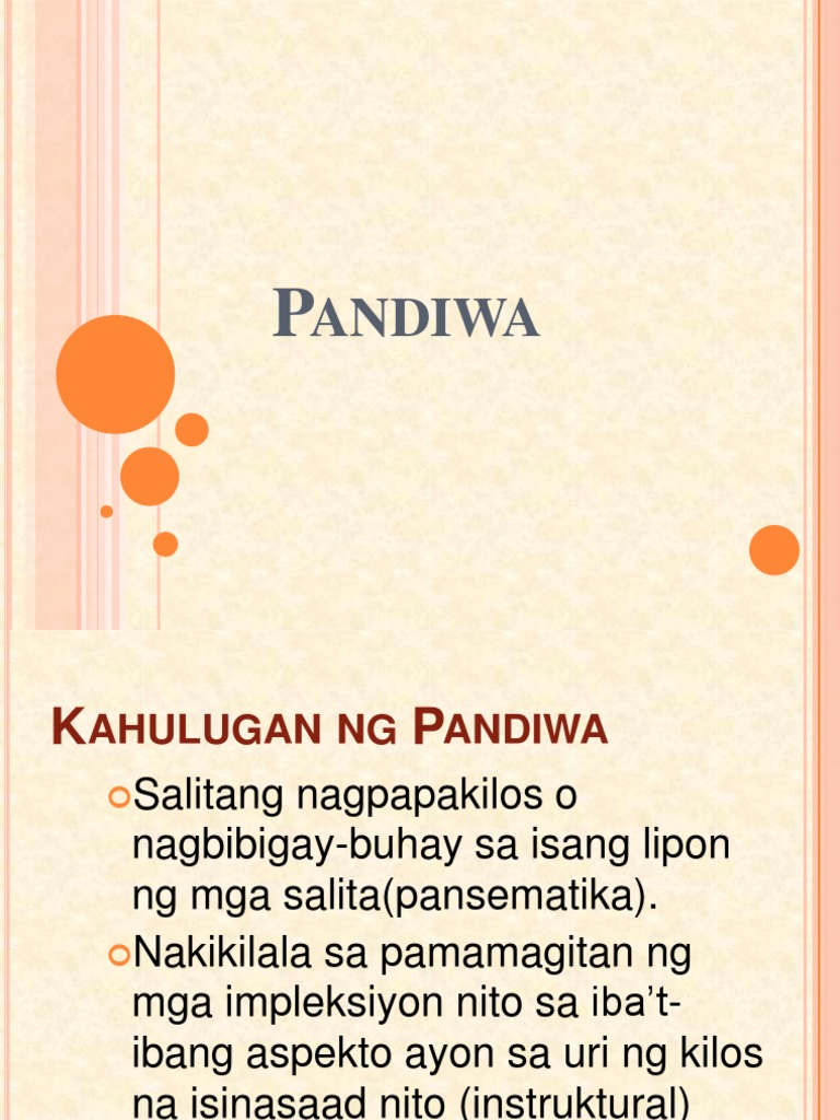 PANDIWA | PDF