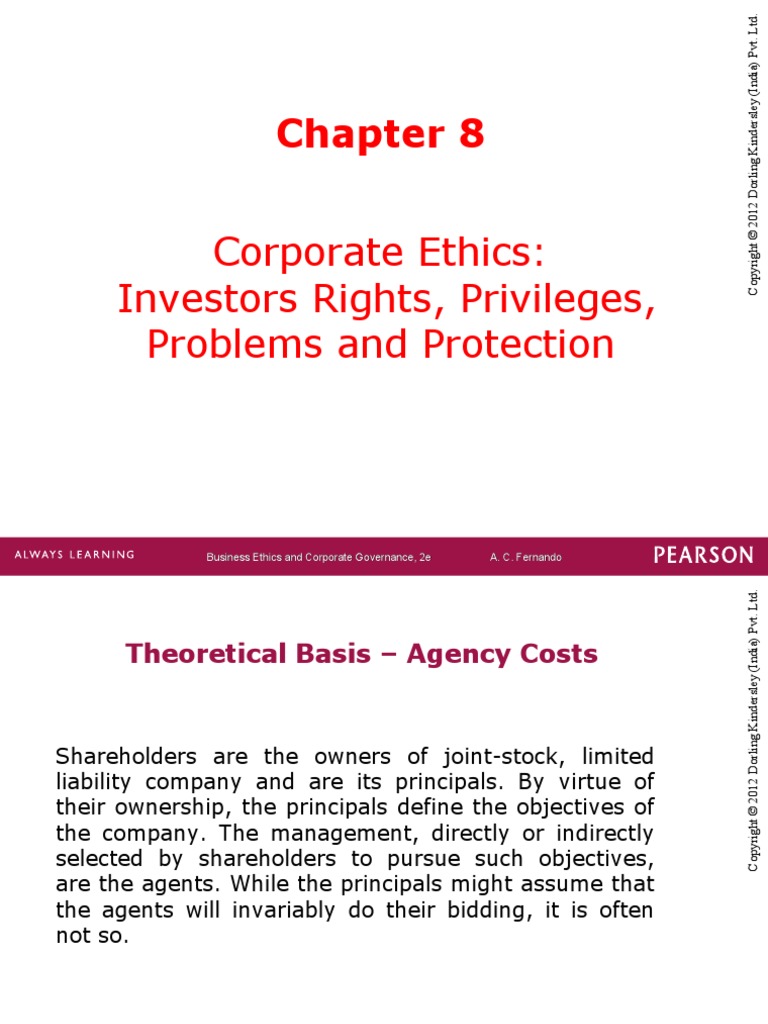 Chapter 8 | PDF | Corporate Governance | Investor