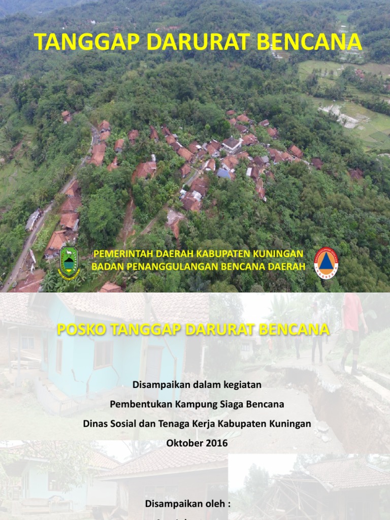 Materi Posko Tanggap Darurat | PDF