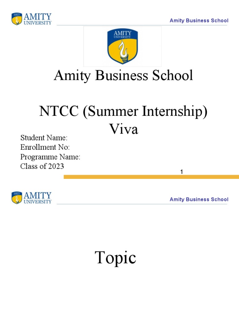 NTCC PPT Template | PDF