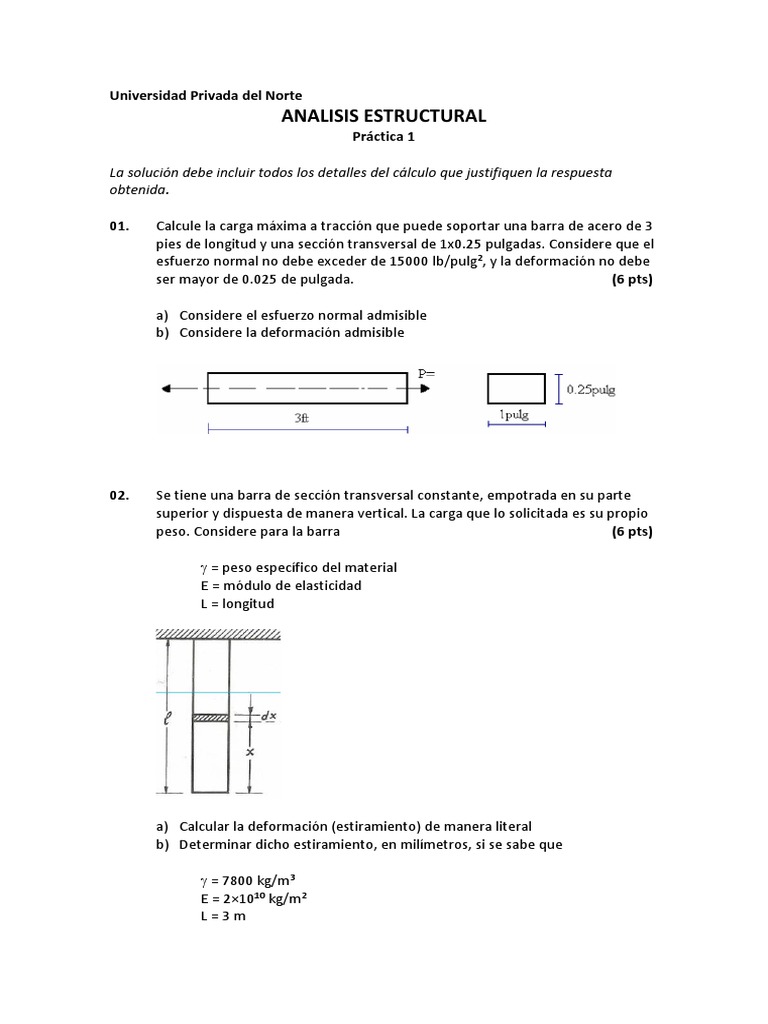 EX1 Estructuras A Upn | PDF
