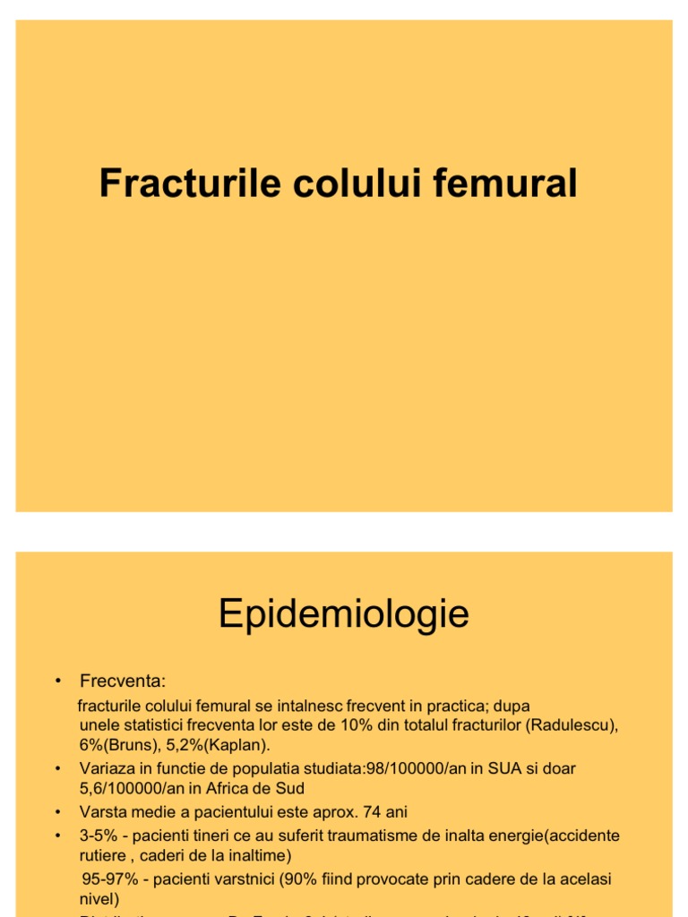 Fracturile Colului Femural | PDF