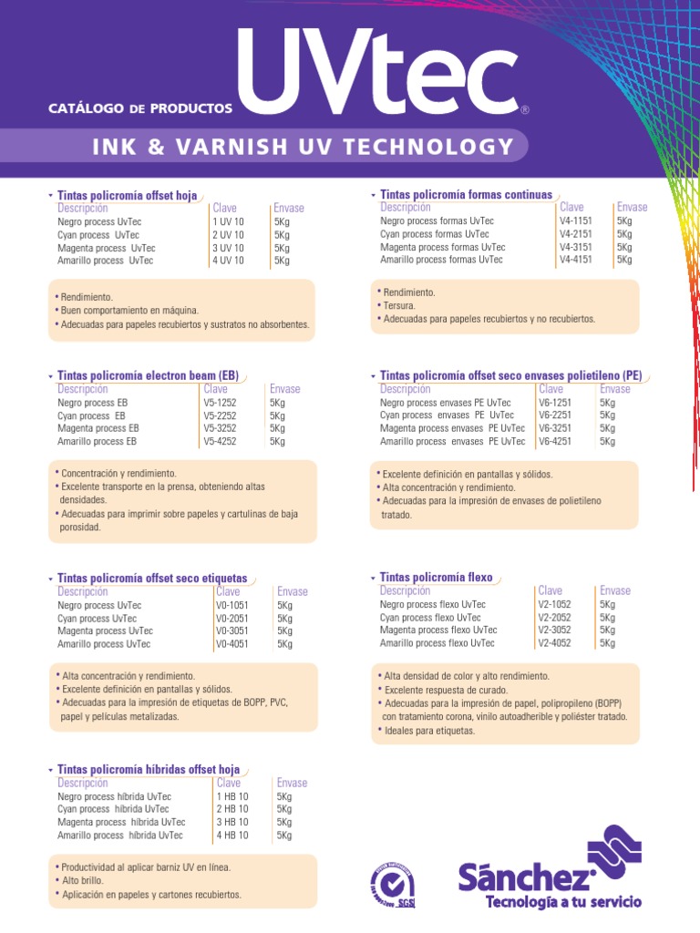 Catálogo Uvtec | PDF | Ultravioleta | Química