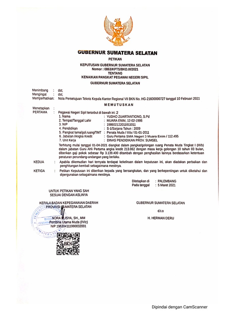 SK Pangkat III B | PDF