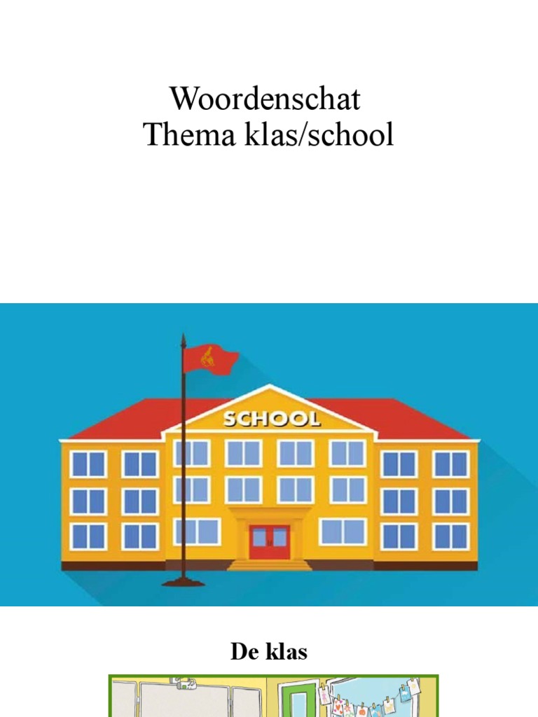 Powerpoint - Woorden School en Klas | PDF