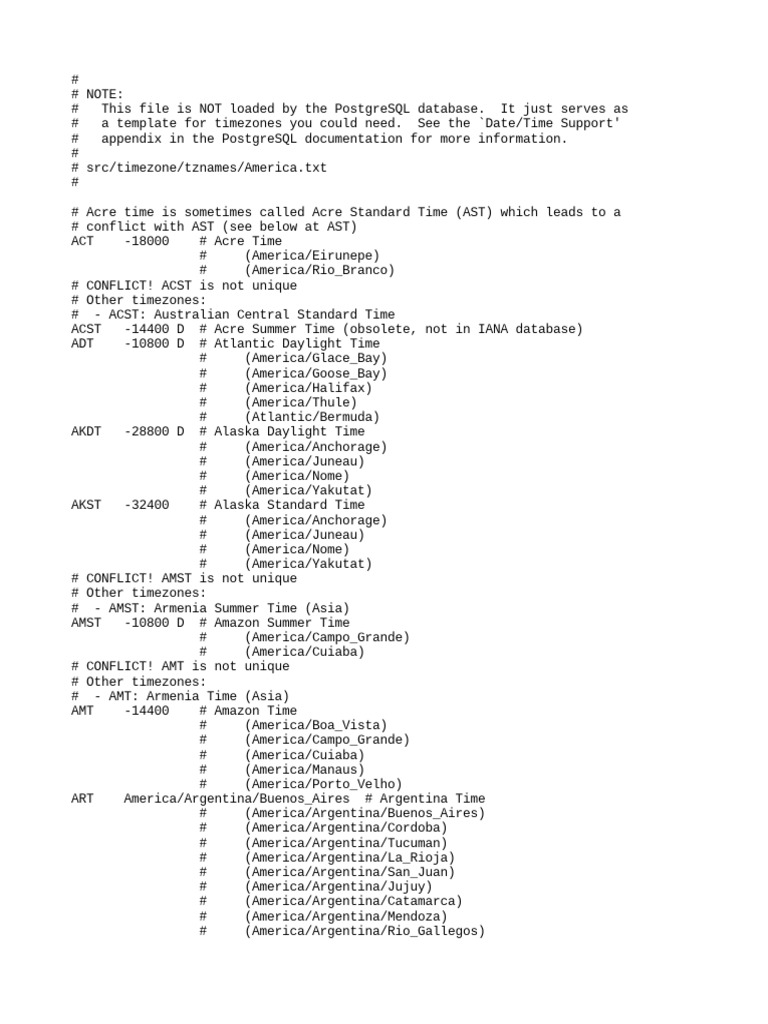 America | PDF | Eastern Time Zone | Geography