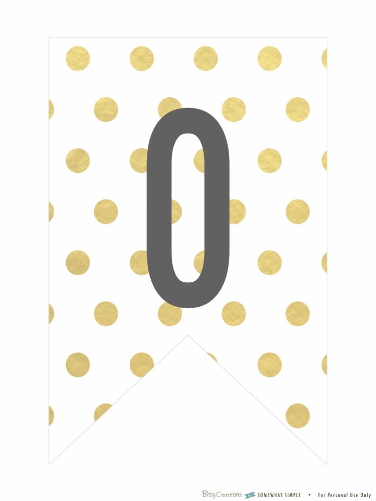 Gold Banner Numbers | PDF