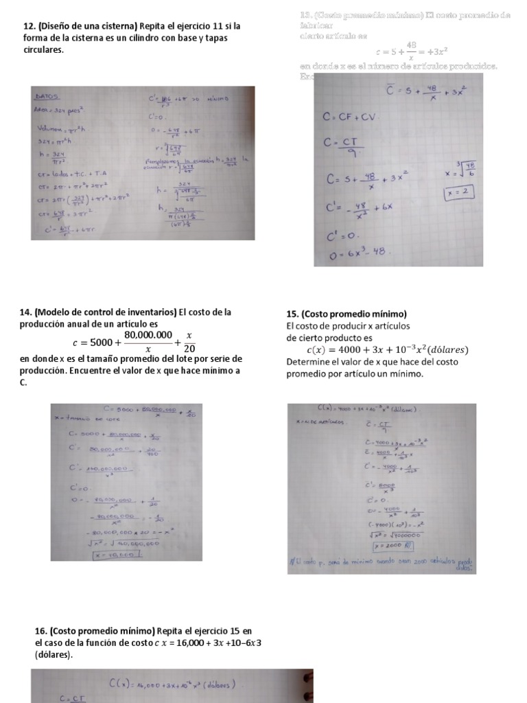 EJERCICIOS DE DERIVADAS 13-5 Parte2 | PDF