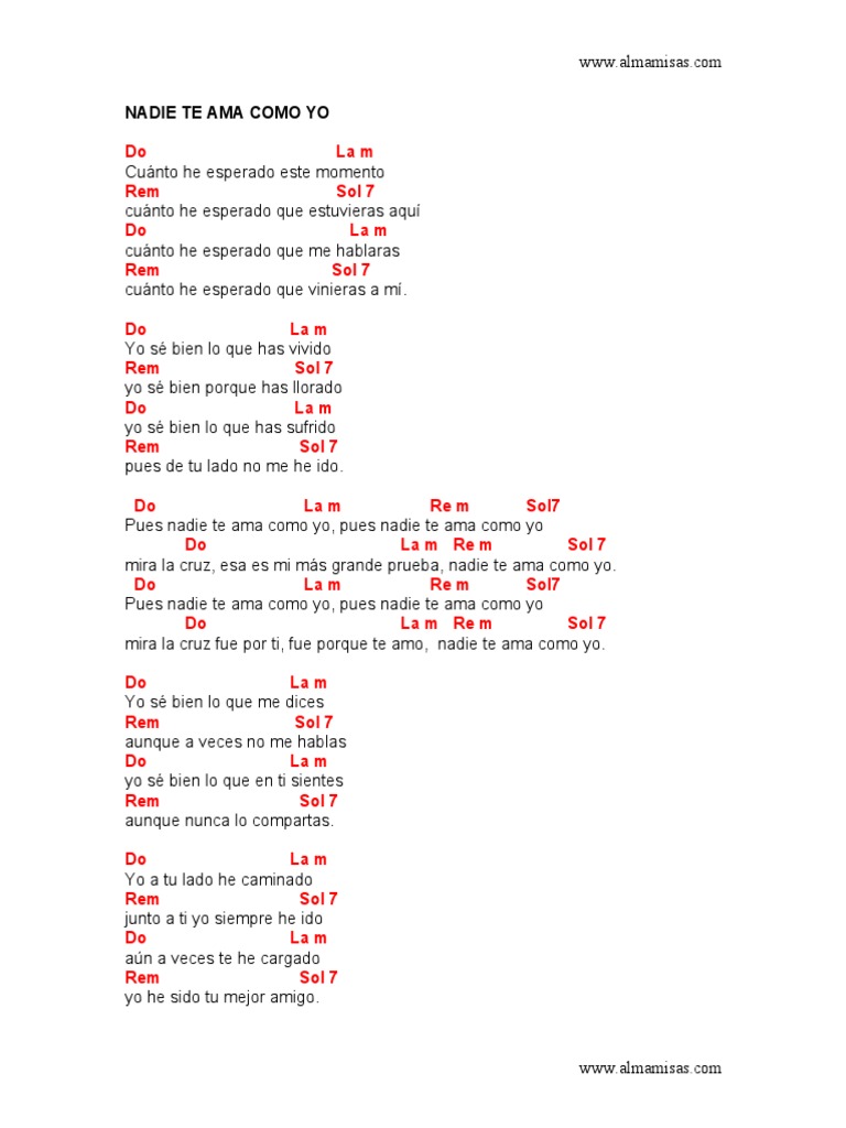 Nadie Te Ama Como Yo | PDF