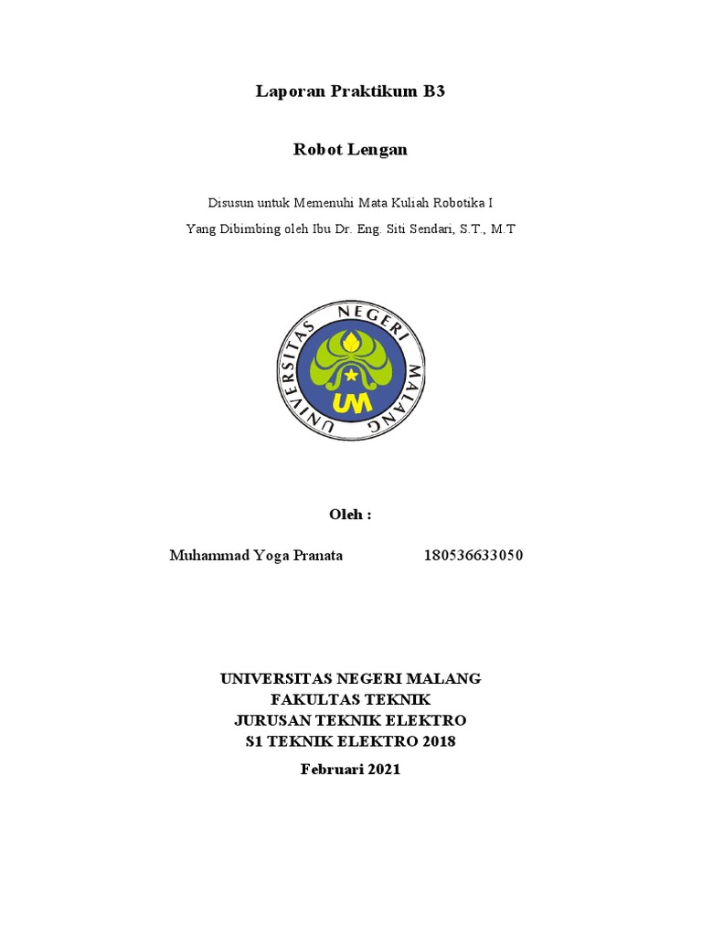 Laporan Praktikum 1 - Muhammad Yoga Pranata - 180536633050 | PDF