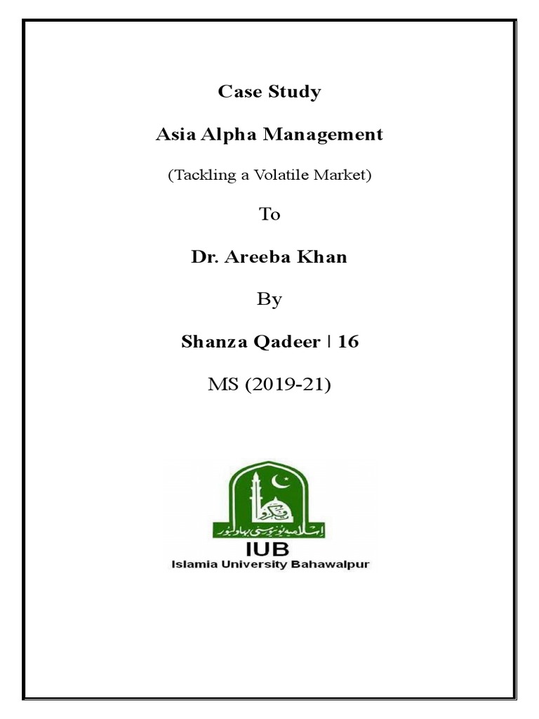 Asia Alpha Management | Download Free PDF | Stocks | Business
