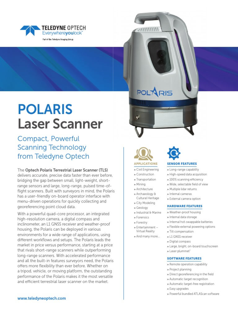Polaris-Datasheet (1) | PDF | Lidar | Image Scanner