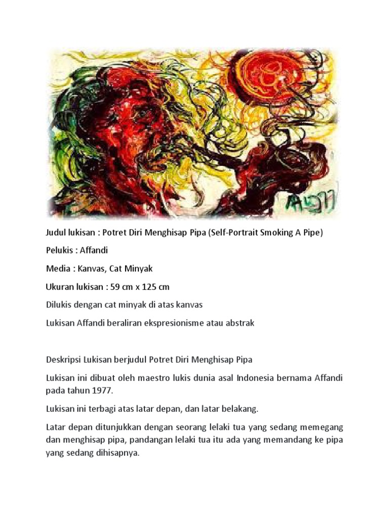 Potret Diri Affandi 1977 | PDF