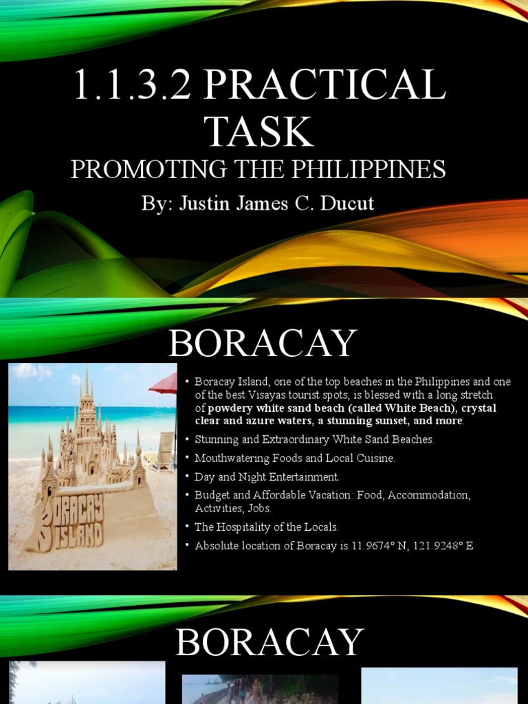 1.1.3.2 Practical Task - Promoting The Philippines | Download Free PDF | Earth Sciences ...