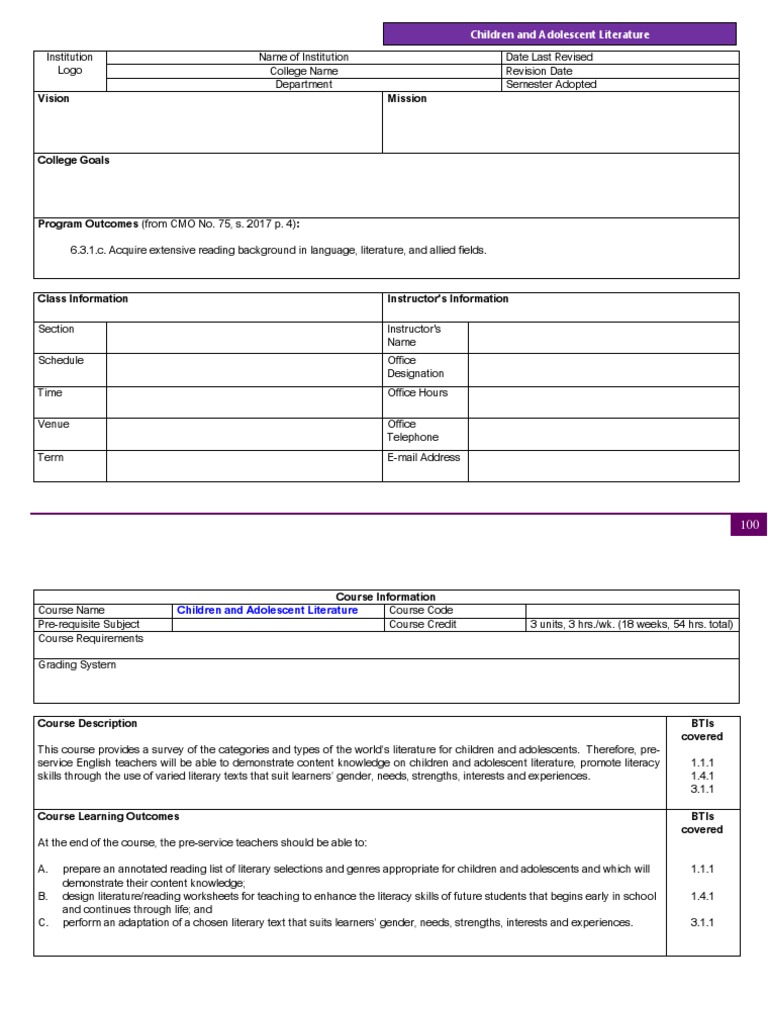 4 English Prototype Syllabi Compendium | PDF | Literacy | Fairy Tales