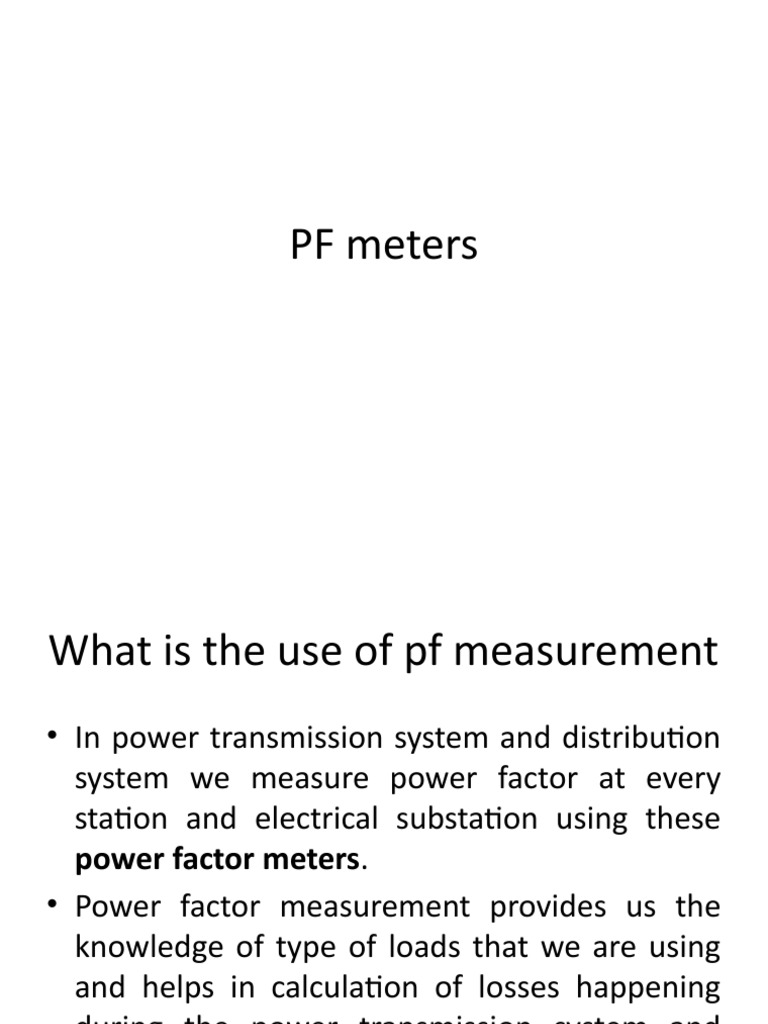 Power Factor Meter | PDF | Inductor | Inductance