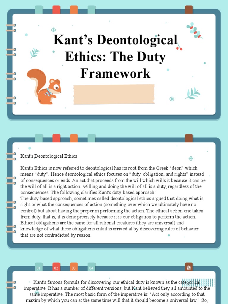Kant's Duty-Based Ethical Framework | PDF | Immanuel Kant ...