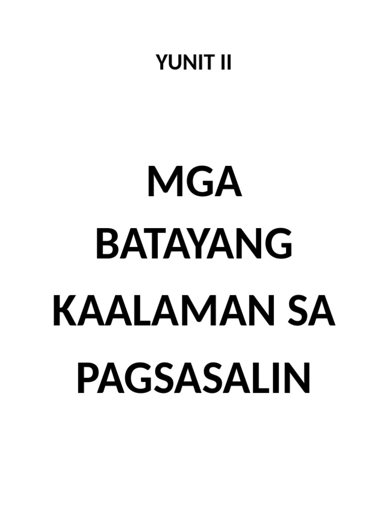 Filipino Aamon Labis | PDF