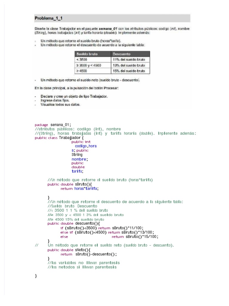 Tarea Hecha Pdf Constructor Programación Orientada A Objetos