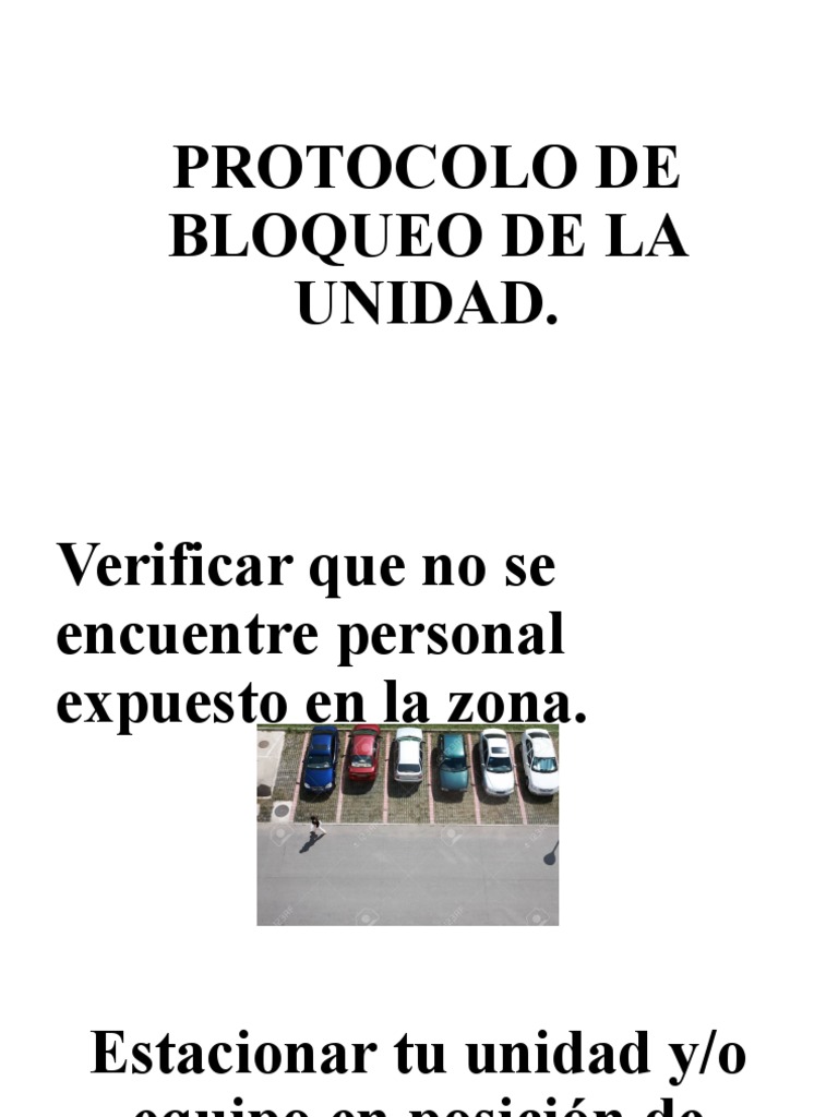 Protocolo de Bloqueo de La Unidad | PDF