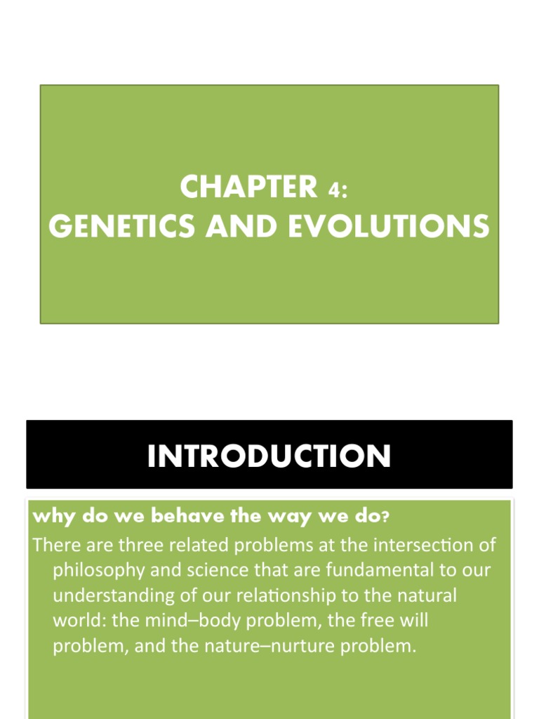Genetics and Behavior: Nature vs. Nurture | PDF | Nature Versus Nurture ...