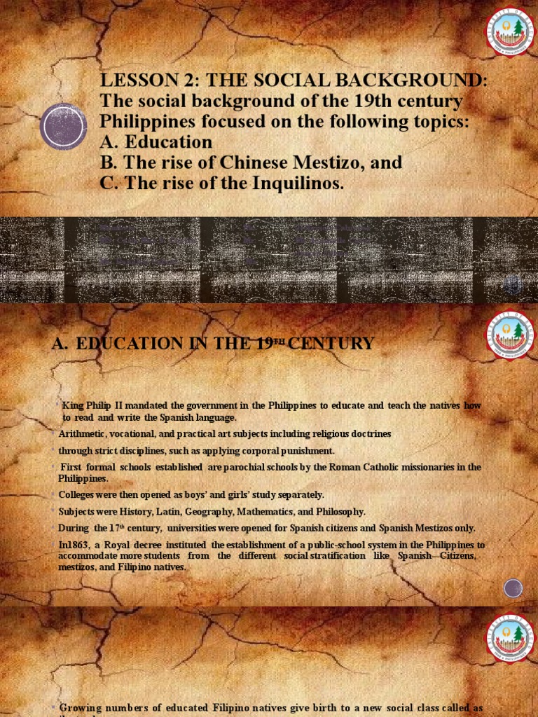 Lesson 2 Social Background | PDF | Philippines | New Spain