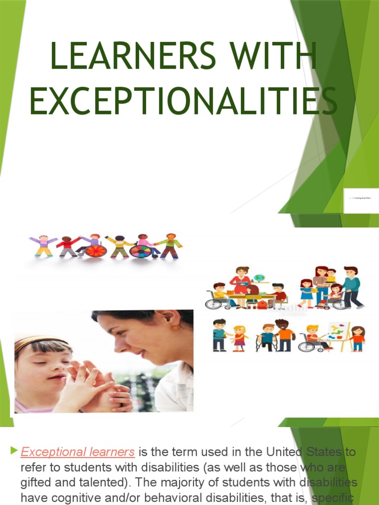 Exceptional Learners | PDF | Self-Improvement