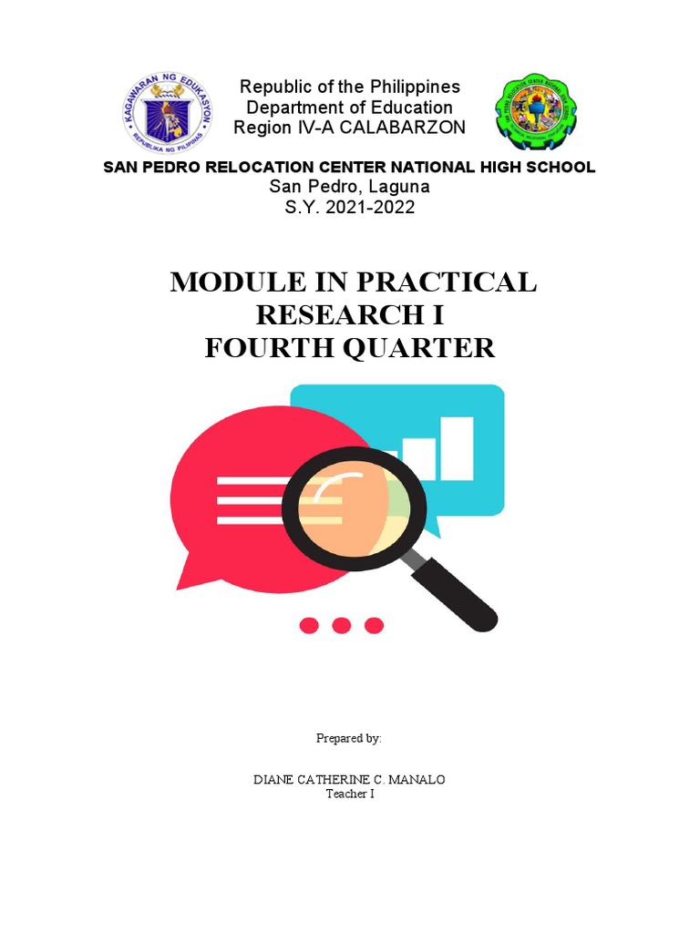 Fourth Quarter Module in Practical Research I | PDF | Sampling ...
