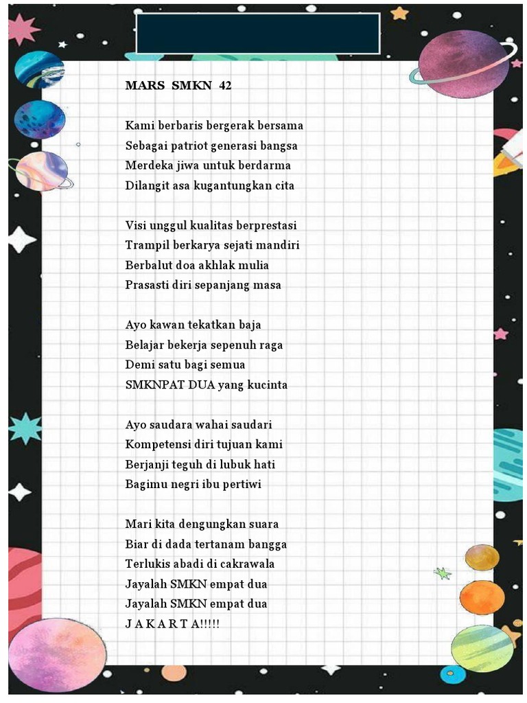 Mars SMKN 42 | PDF | Seni | Agama & Spiritualitas
