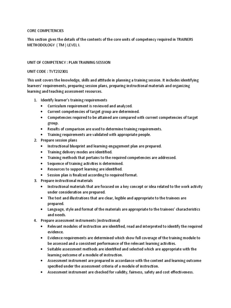 CORE COMPETENCIES | PDF | Educational Assessment | Learning