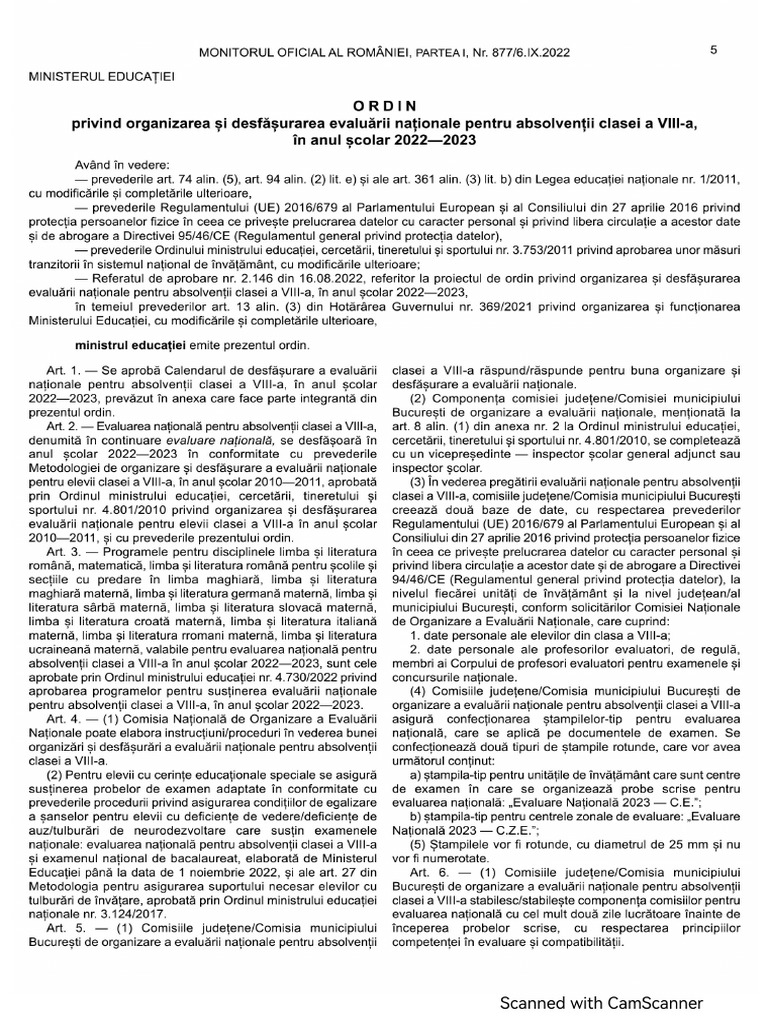 Monitorul Oficial Partea I Nr. 877 | PDF