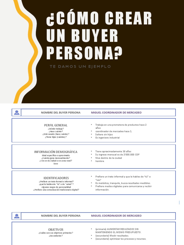 Cómo Crear Un Buyer Persona | PDF | Marketing | Business