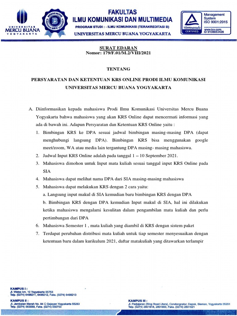 Ketentuan KRS Online | PDF